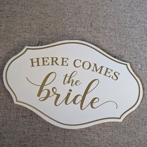 Other | Here Comes The Bride Sign | Poshmark